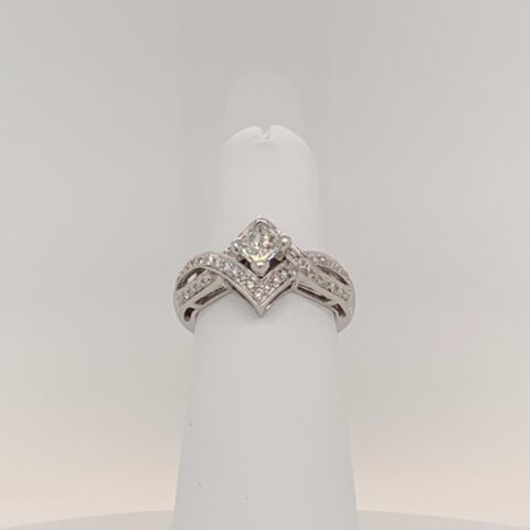 Kite-set Princess Cut Diamond Ring 170 | American Coin and Vault